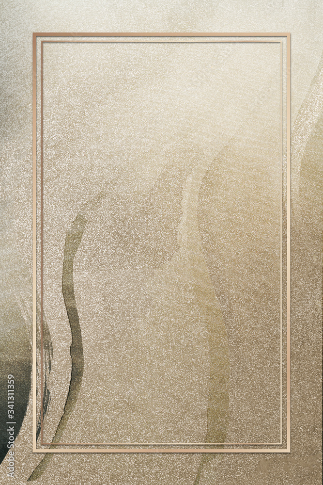 Gold frame on stone texture Stock Photo | Adobe Stock