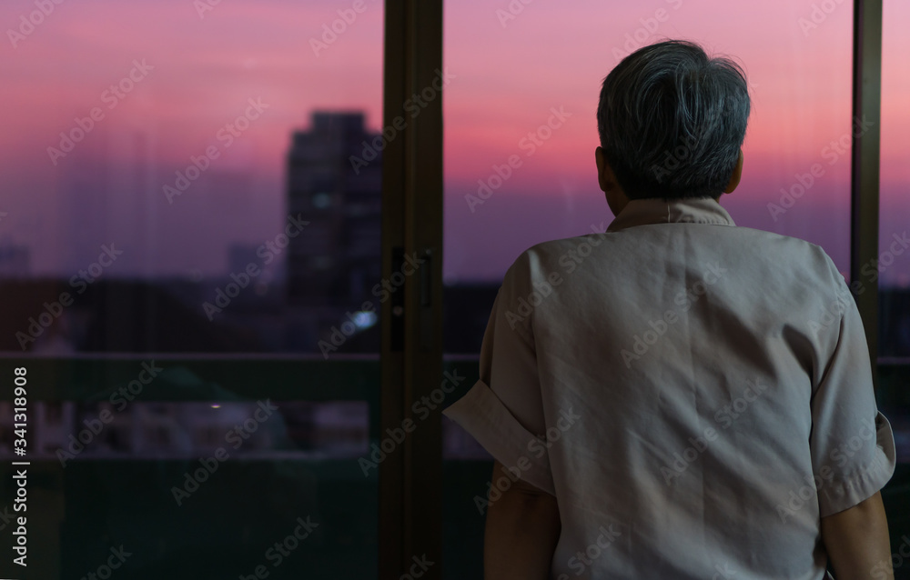 Healthcare medical patient recovering concept, Elderly Asian people ...