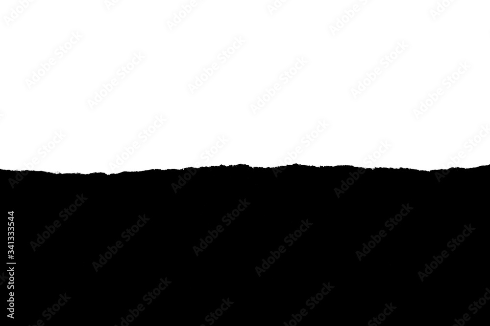 Isolated Rough Torn Rip Paper Cardboard Cut Stripe Piece Sheet Edge ...