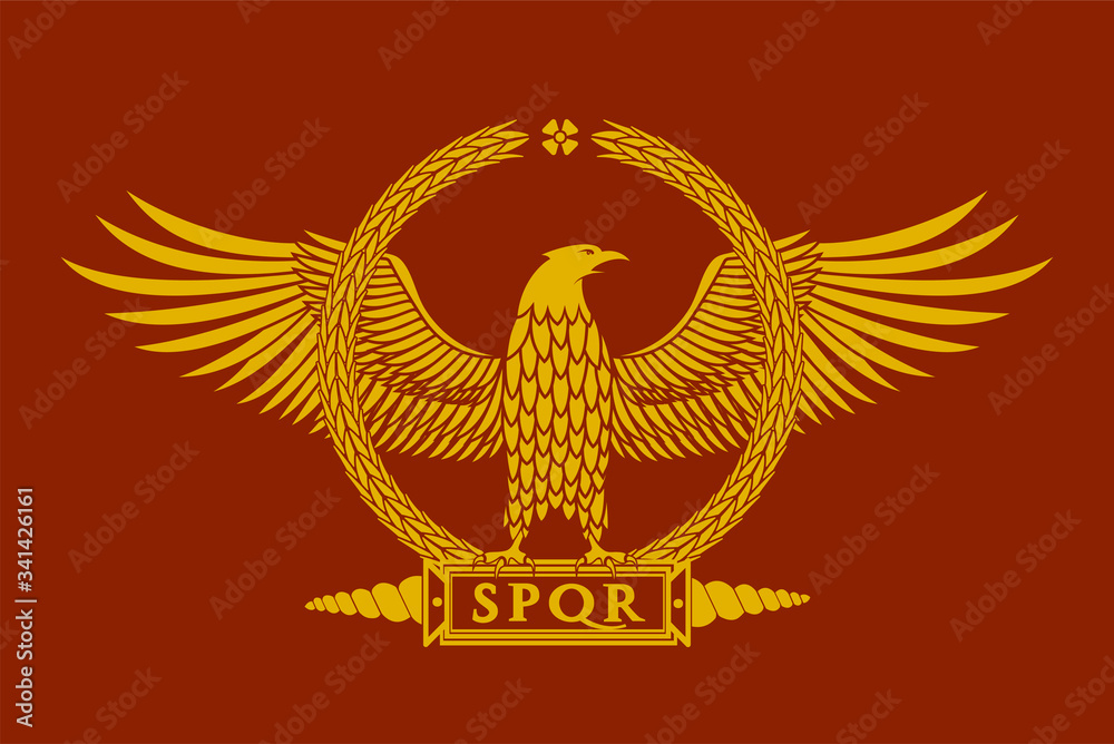 Roman eagle logo vector illustration Stock Vector | Adobe Stock