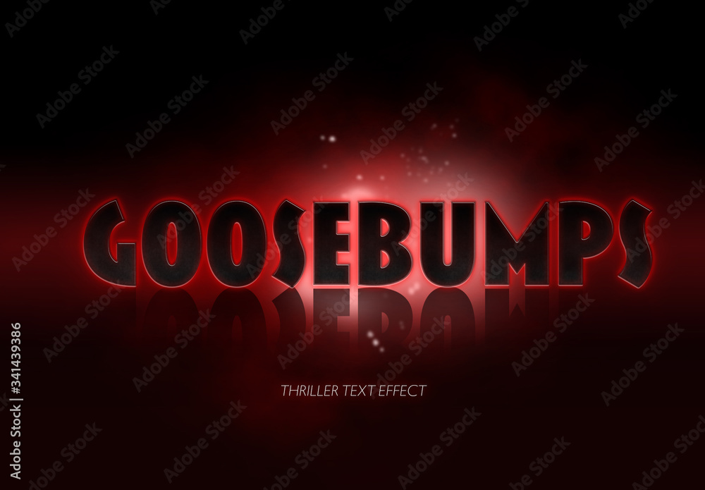 Thriller Text Effect Stock Template | Adobe Stock