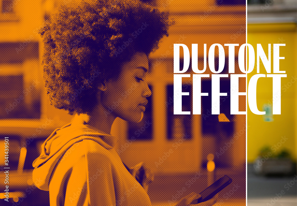 Duotone Filter Overlay Effect Stock Template | Adobe Stock