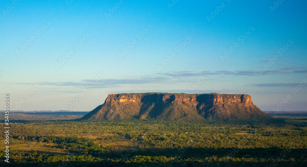 Rock formations landscape at chapada das mesas, Brazil, seen from the ...