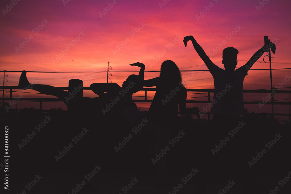 Three Friends Sunset