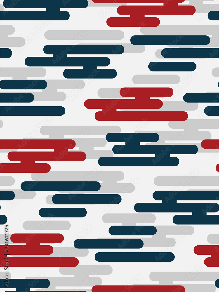 cloud traditional geometric kimono seamless pattern vector sketch ...