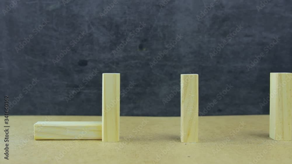 Video „Social distance during a pandemic concept. Side view of falling ...