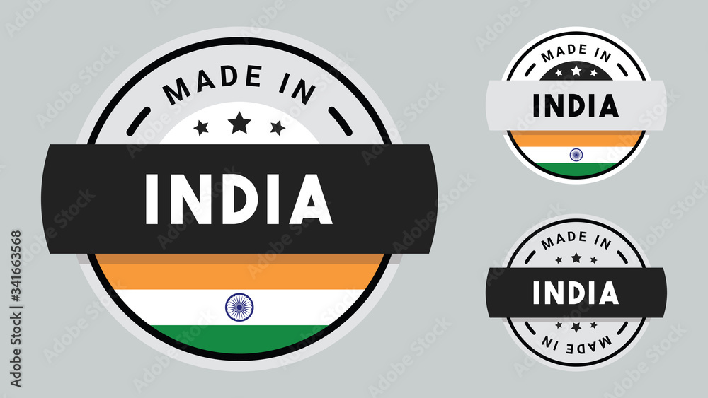 Made in India collection India flag symbol. Stock Vector | Adobe Stock