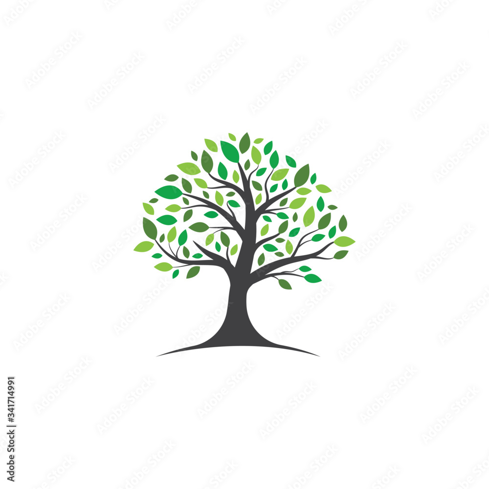 Tree Logo template vector icon Stock Vector | Adobe Stock