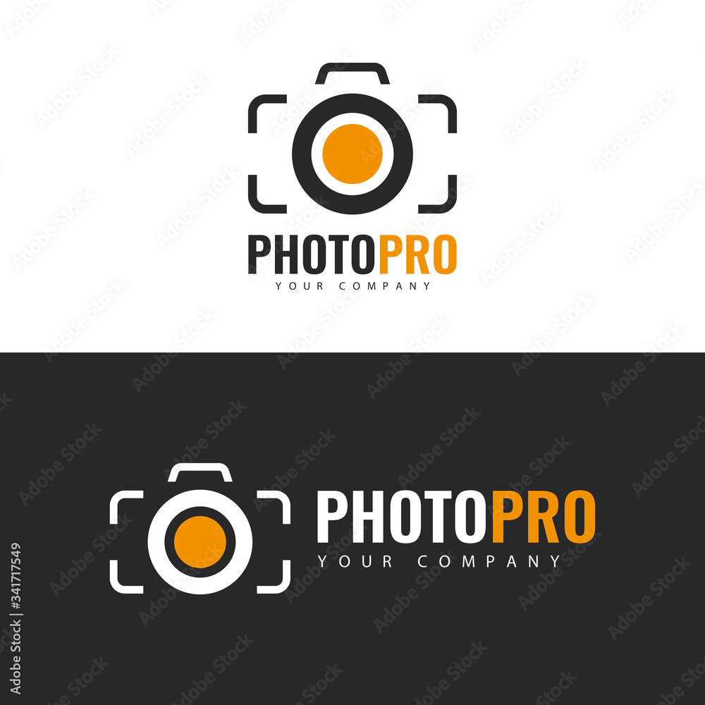 Vector illustration. Photo Studio Logo design. Stock Vector | Adobe Stock