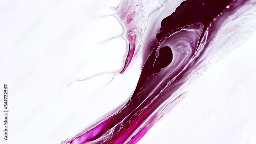 Video Stock Fluid art drawing video, modern acryl texture with flowing ...