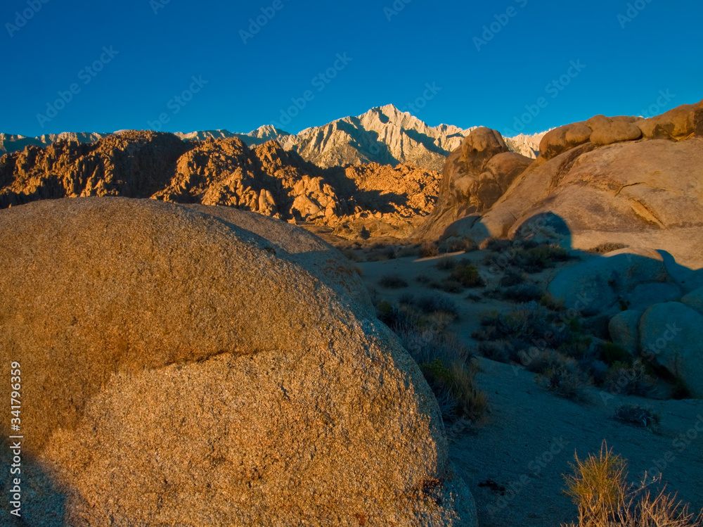 The Eastern Face of Mount Whitney and The Alabama Hills , Alabama Hils ...