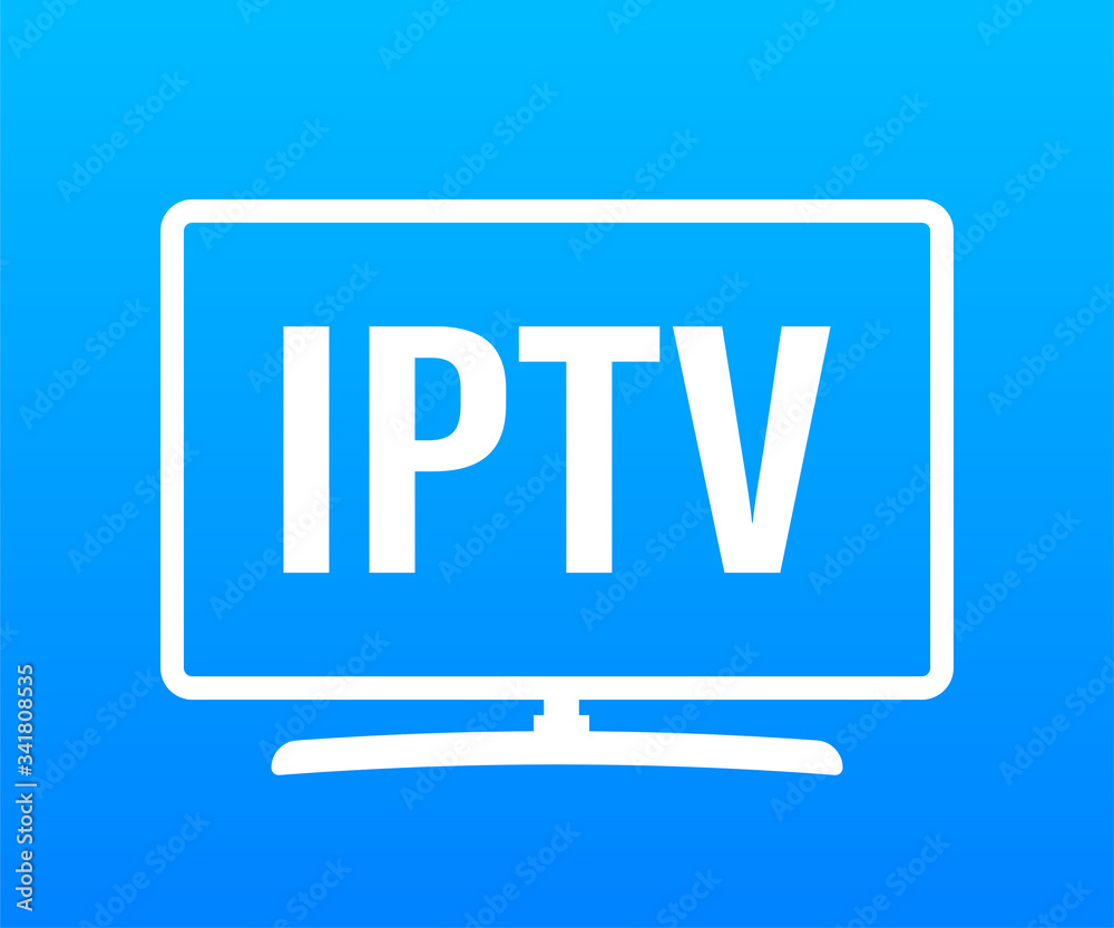 Iptv Badge, icon, logo. Vector stock illustration. Stock Vector | Adobe ...