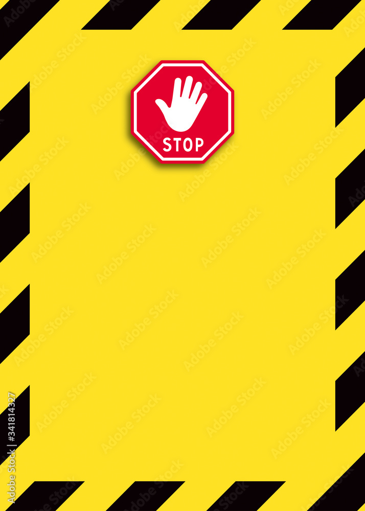 FOND PANNEAU STOP DANGER Stock Vector | Adobe Stock