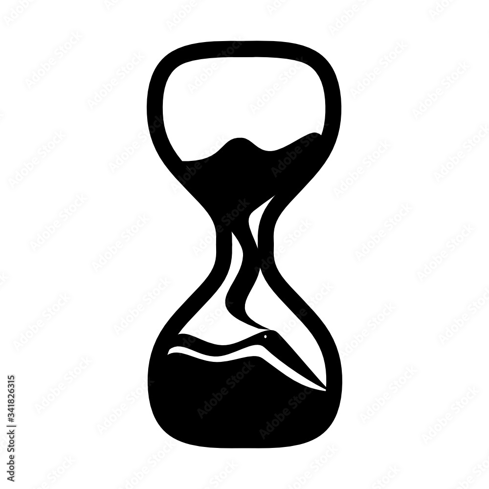 Sand hourglass time, clock, watch icon. Concept of UI design elements ...