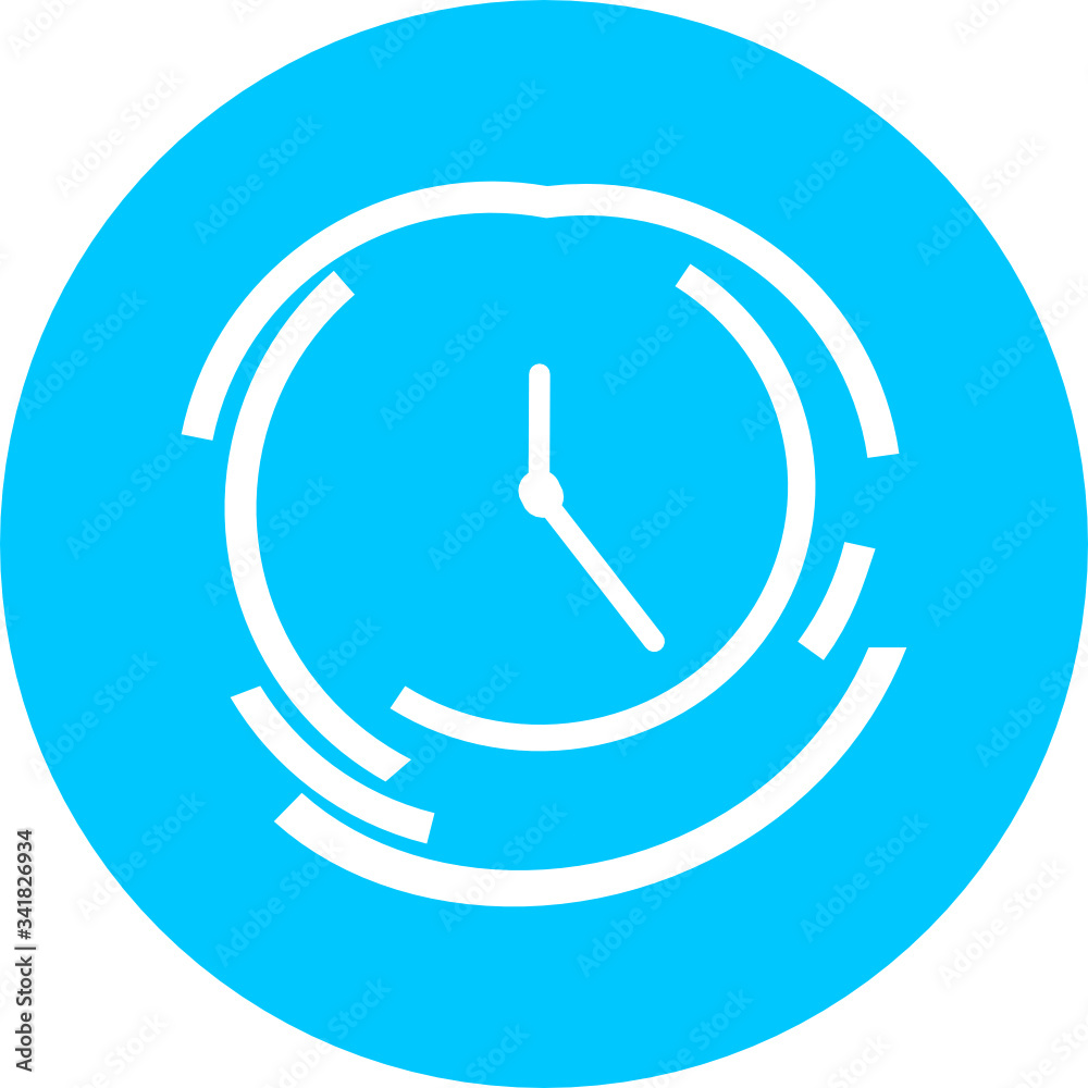 Time, clock, watch icon. Concept of UI design elements. Digital ...