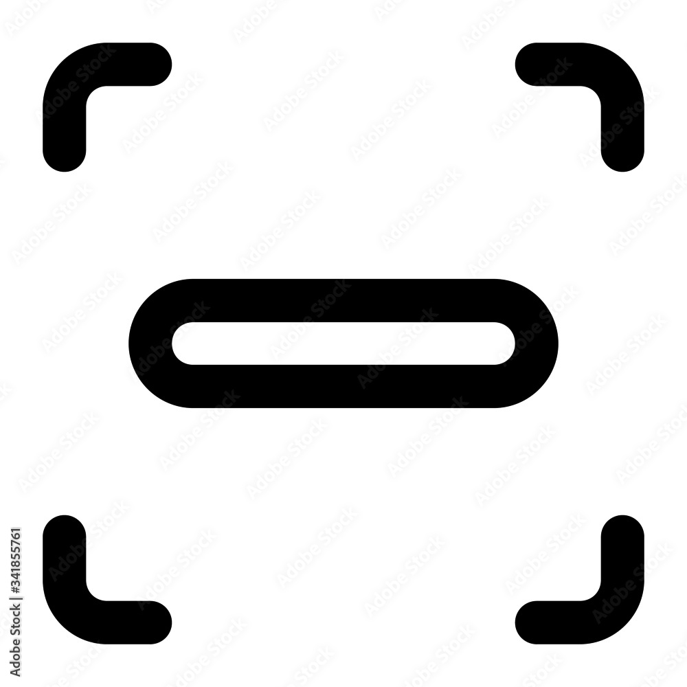 Scan barcode. Icon with outline style, perfect pixels and base size of ...