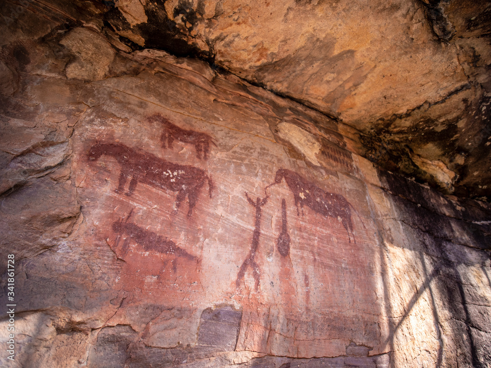 Villar del humo y sus pinturas rupestres Stock Photo | Adobe Stock