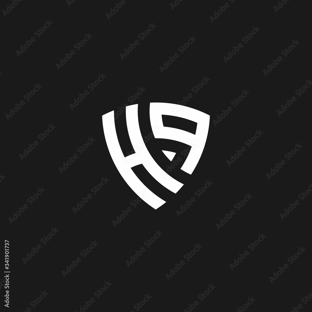 HP monogram logo with shield shape Stock Vector | Adobe Stock