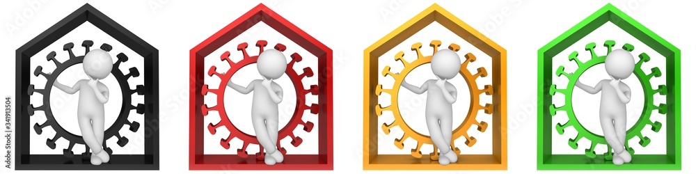 stay home quarantine isolation sign Coronavirus Covid-19 2019-nCov Sars ...