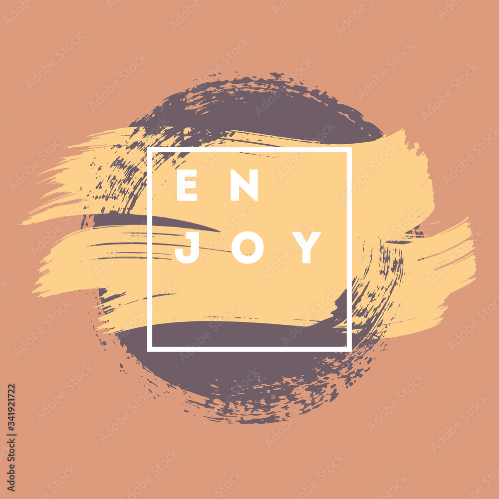 Craft label brush stroke backgrounds, paints for tags and stamps design ...