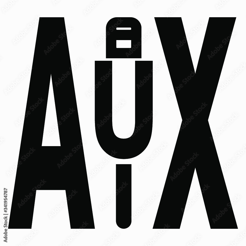 Designer AUX icon. Vector icon Stock Vector | Adobe Stock