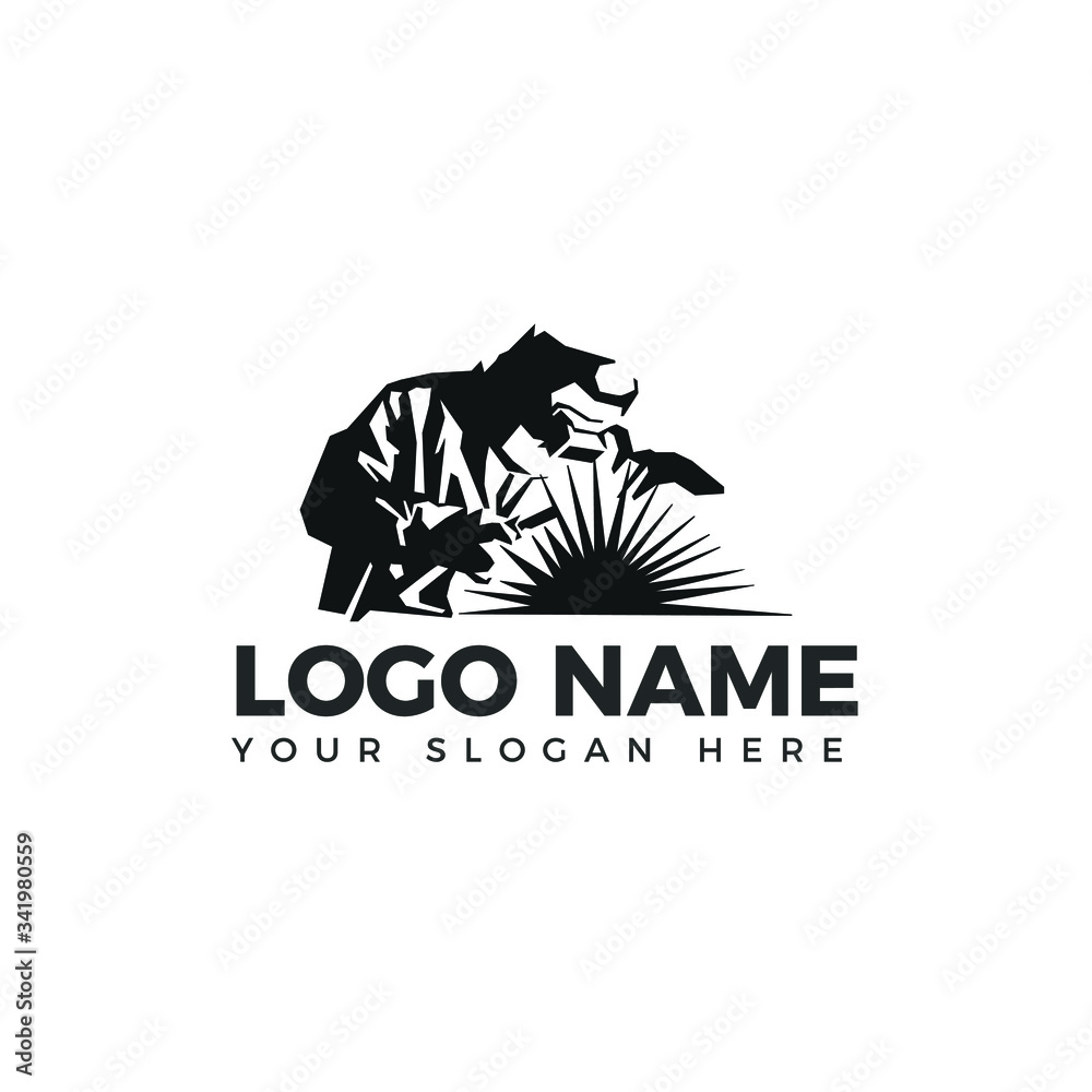 Welding logo industrial logo company logo design, WELDER LOGO SIMPLE ...