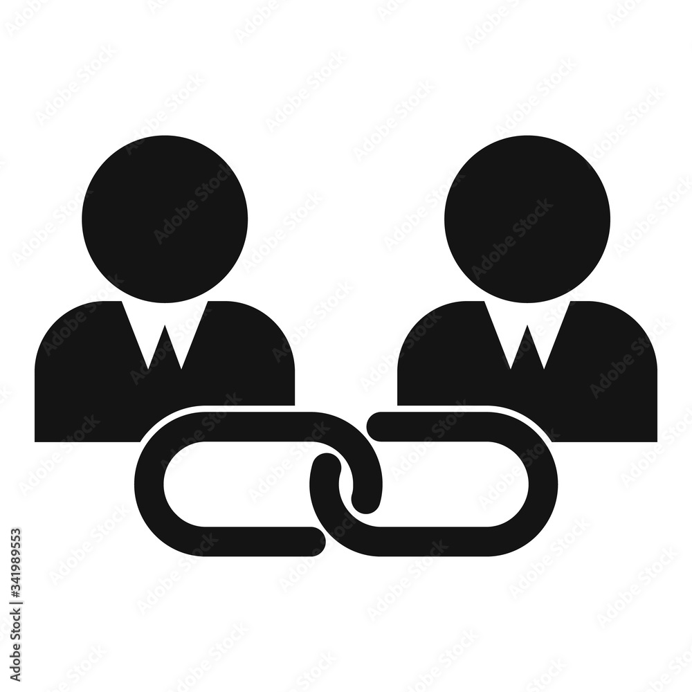 Corporate referral program icon. Simple illustration of corporate ...