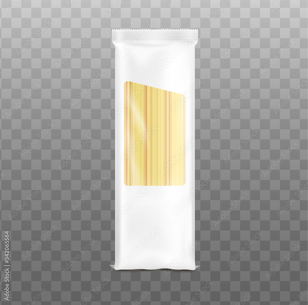 Realistic spaghetti pack mockup isolated on transparent background ...