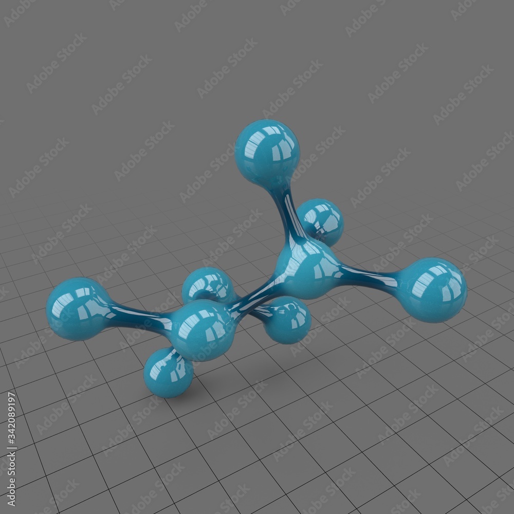 Molecule 2 Stock 3D asset | Adobe Stock