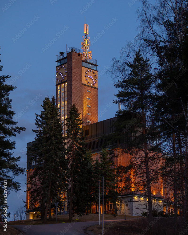 Harju watertower and observation deck is famous landmark in Jyväskylä ...