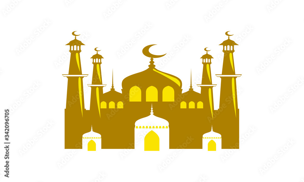 Mosque icon isolated on white background, Mosque Icon Vector Image ...