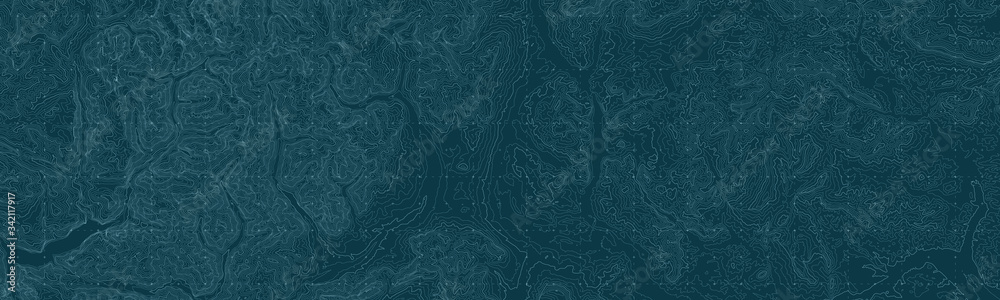 Vector abstract earth relief map. Generated conceptual elevation map ...