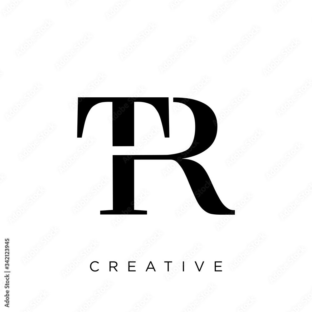 tr vector logo for company Stock Vector | Adobe Stock