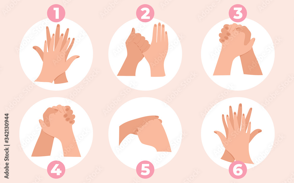 How to use hand sanitizer procedure to desinfect hands. Personal ...