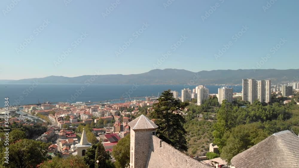 Descending upon the medieval Castle towers of Fort Gradina and The ...
