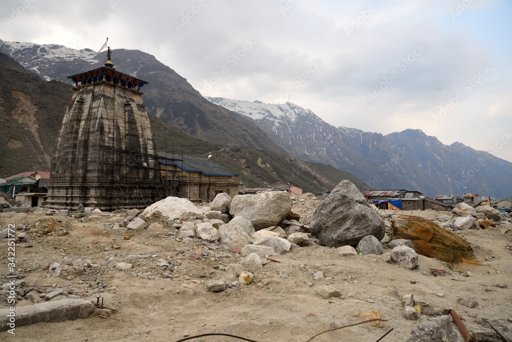 Kedarnath Temple View Stock Photo | Adobe Stock