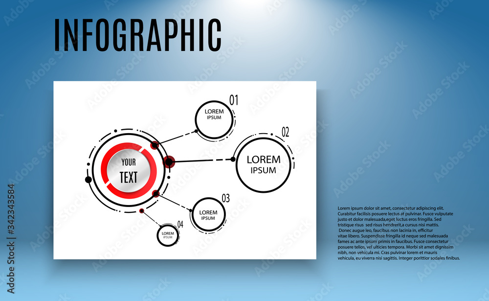 Infographic data visualization. Vector illustration of infographics on ...