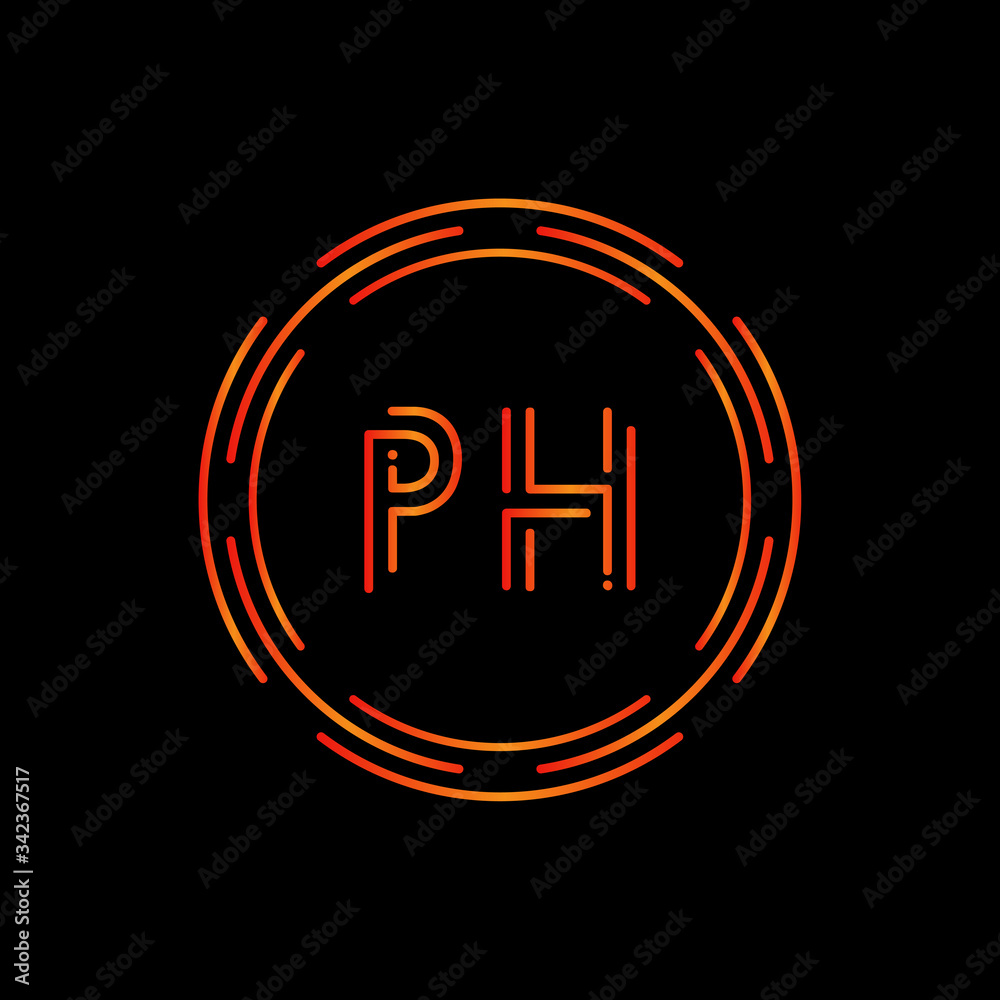 Initial Letter PH Logo Design Vector Template. PH Letter Logo Design ...