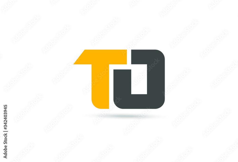 Letter T O Logo. T O linked Letter Design Vector template elements ...