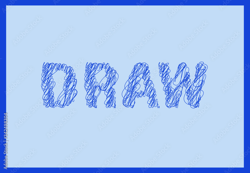 Scribble Style Text Effect Stock Template | Adobe Stock