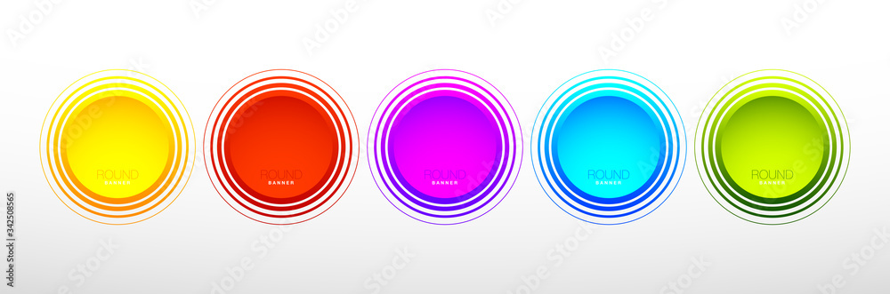 5 components chart make up something. Modern business circle ...