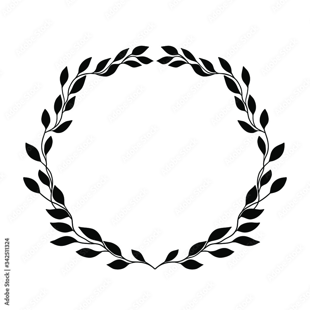 Monogram Frames Clipart Black