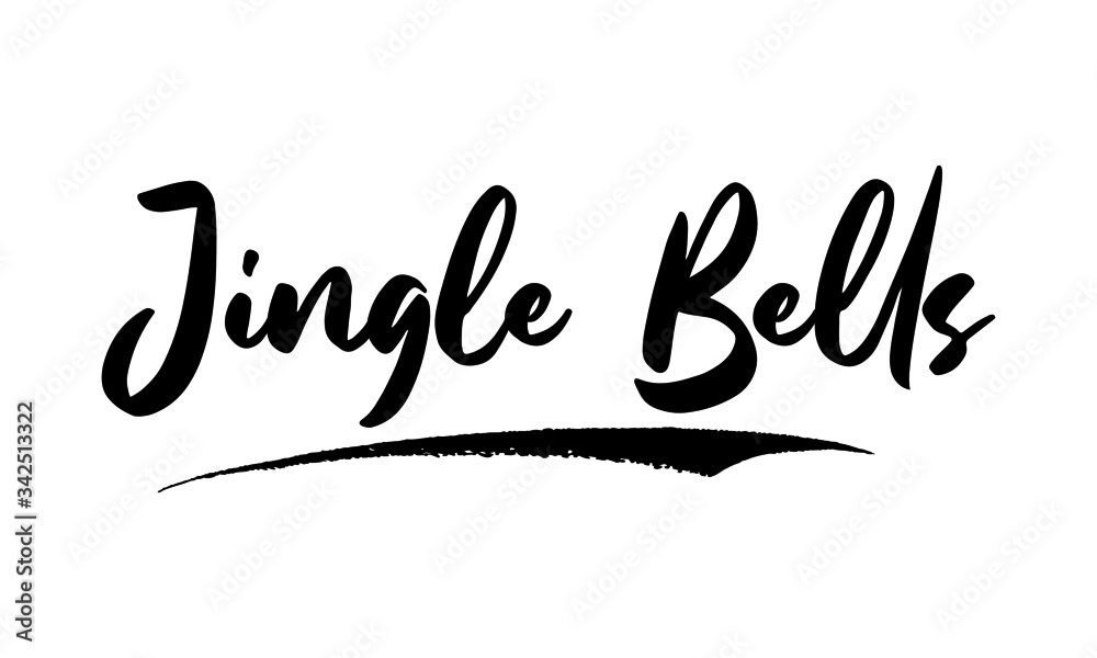Jingle Bells Phrase Saying Quote Text or Lettering. Vector Script and ...