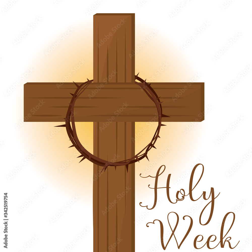 Holy week poster Stock Vector | Adobe Stock