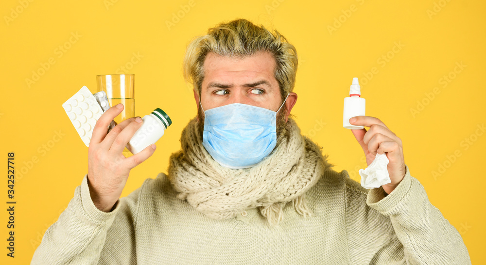 Pharmacy concept. Medicines effective treatment. Lot of medicines ...