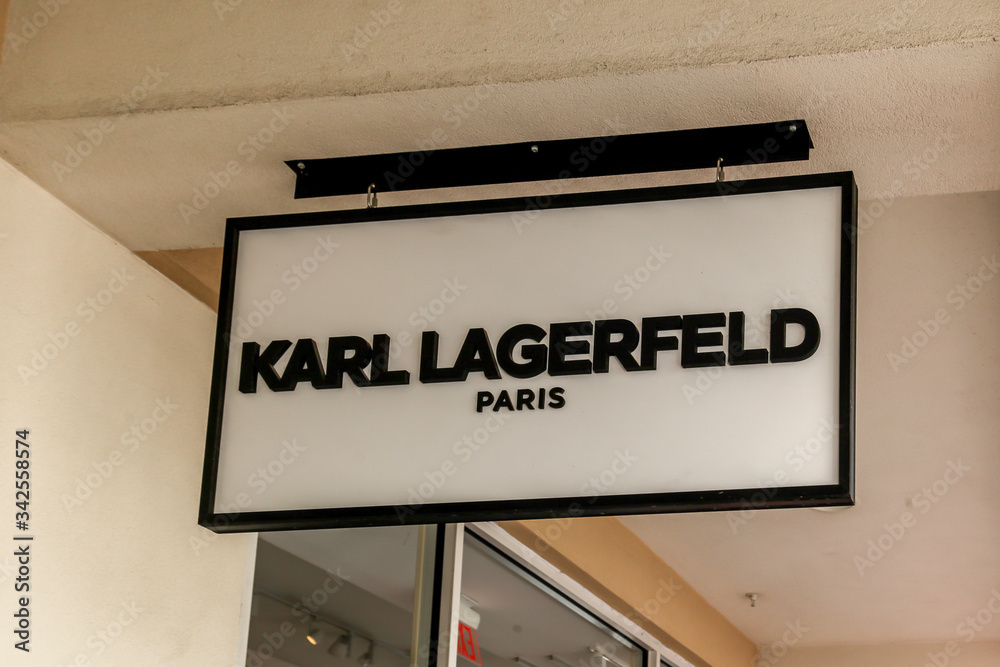 Orlando, Florida, USA - February 5, 2020: Karl Lagerfeld Paris store ...
