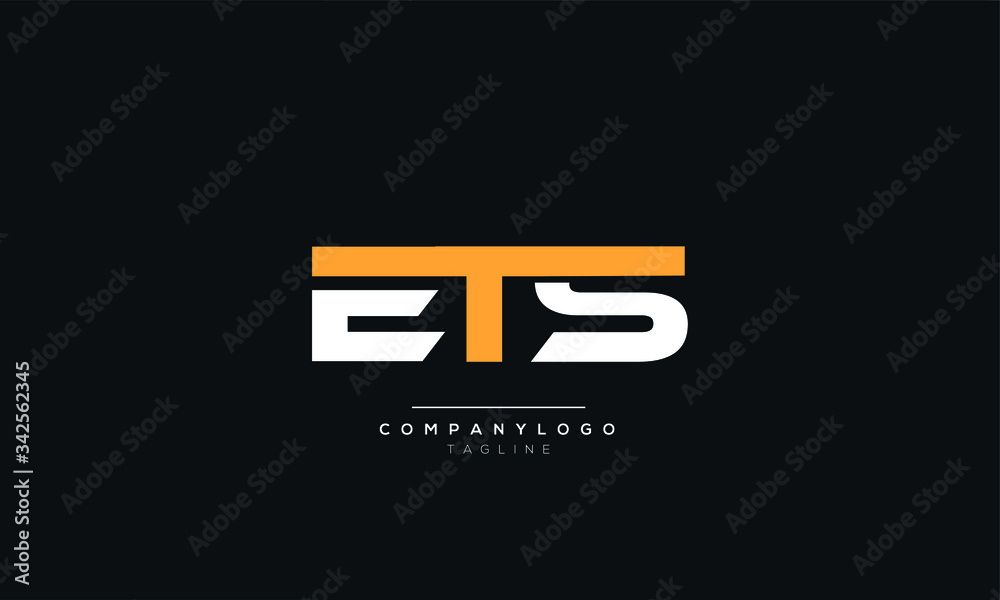 ETS Letter Logo Design Template Icon Vector Stock Vector | Adobe Stock
