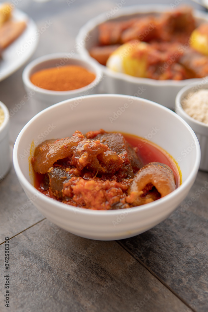 African national food dish grilled meat and chicken dish wings home ...