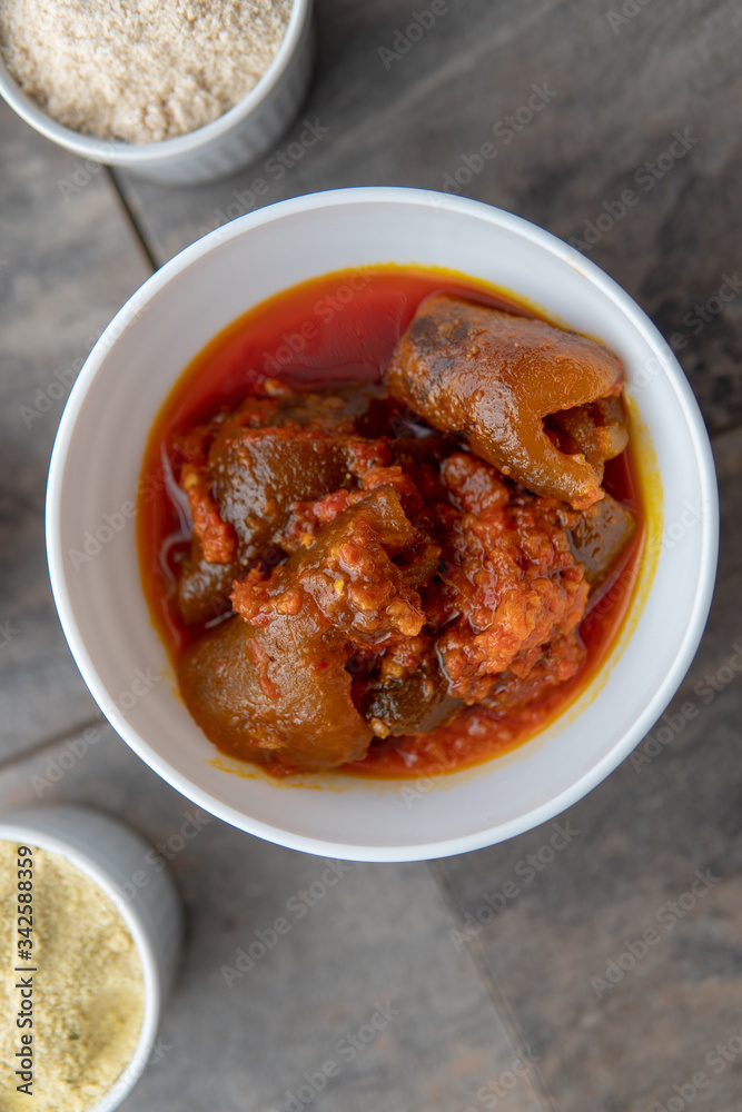 African national food dish grilled meat and chicken dish wings home ...