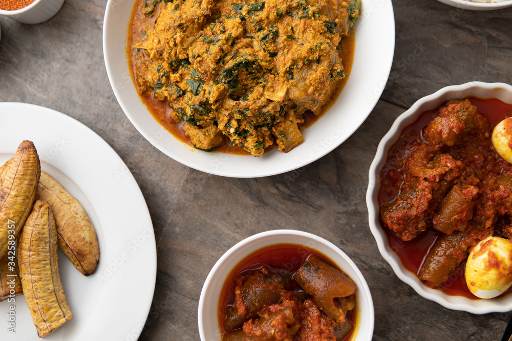 African national food dish grilled meat and chicken dish wings home ...